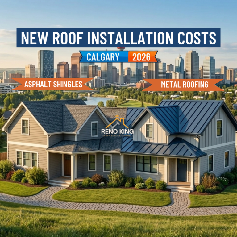 New Roof Installation Costs Calgary 2026 – Asphalt vs Metal - RENO KING